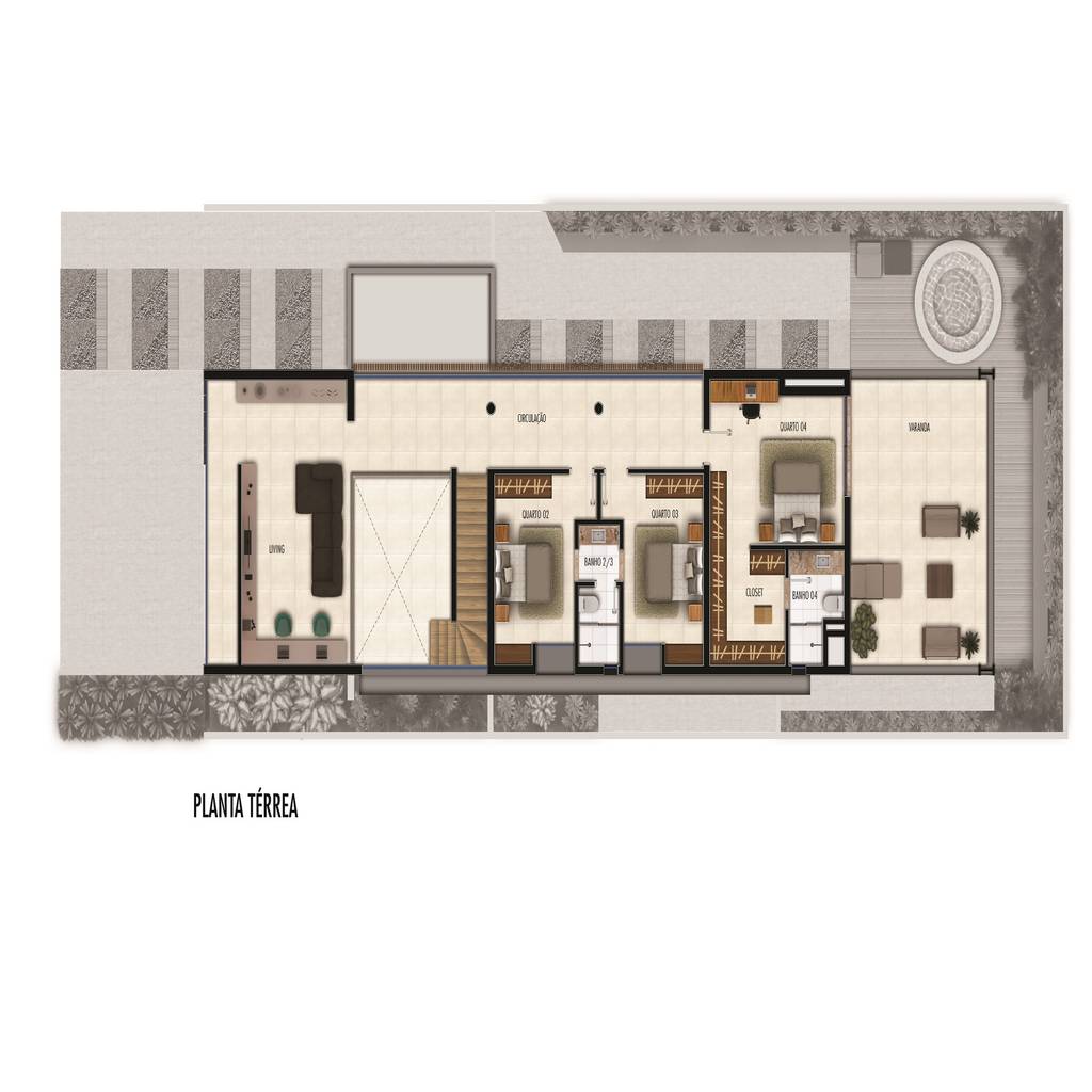 Planta baixa – pavimento superior. | homify