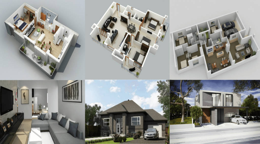 3d exterior & interior renderings for floor plans | homify