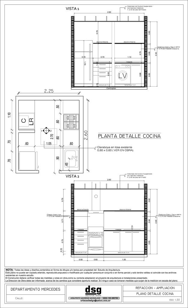 Plano detalle cocina. | homify