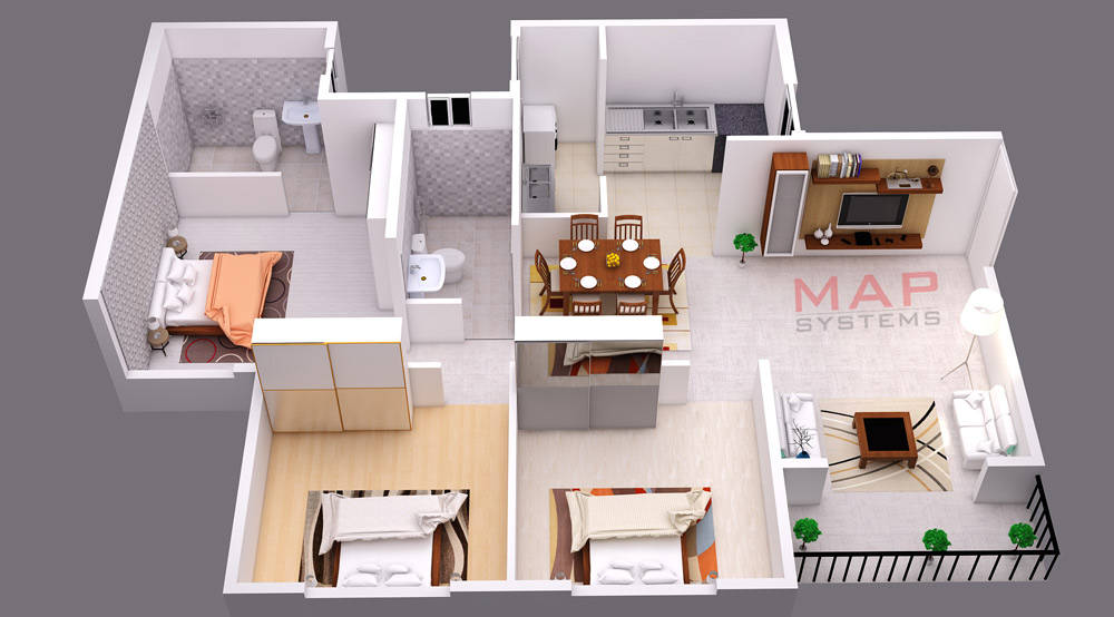 3d house floor plan designs | homify
