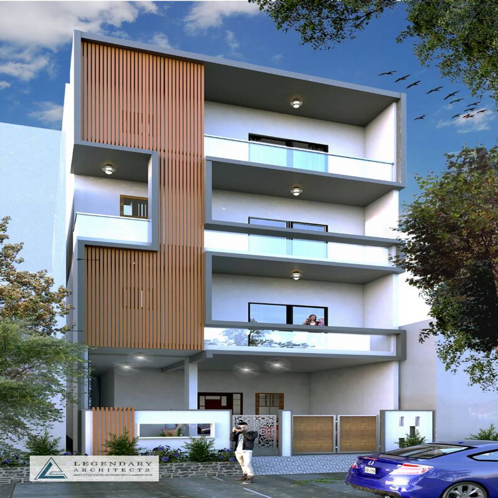 Triplex villa, elegant architects and interior designers | homify Triplex villa, elegant architects and interior designers | homify