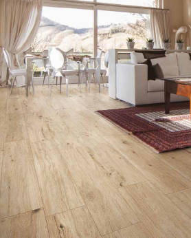 Finto parquet essenze beige di finto parquet moderno ceramiche | homify