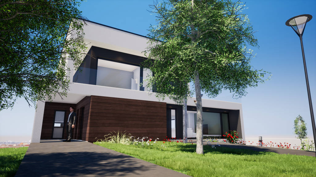 Moradia unifamiliar de linhas modernas em coimbra, escala absoluta | homify