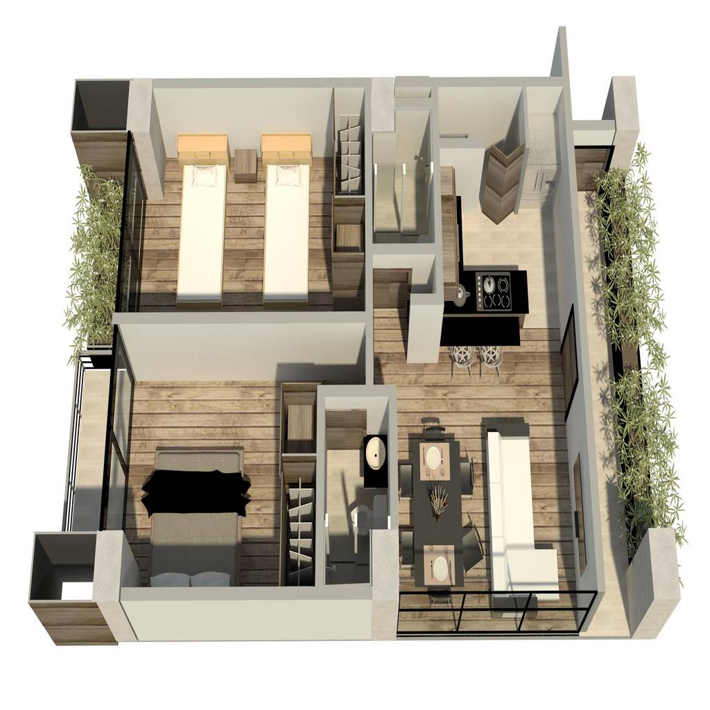 Departamento edificio sur | homify