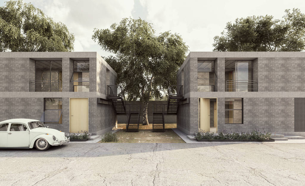 Fachadas duplex – viviendas para trabajadores | homify