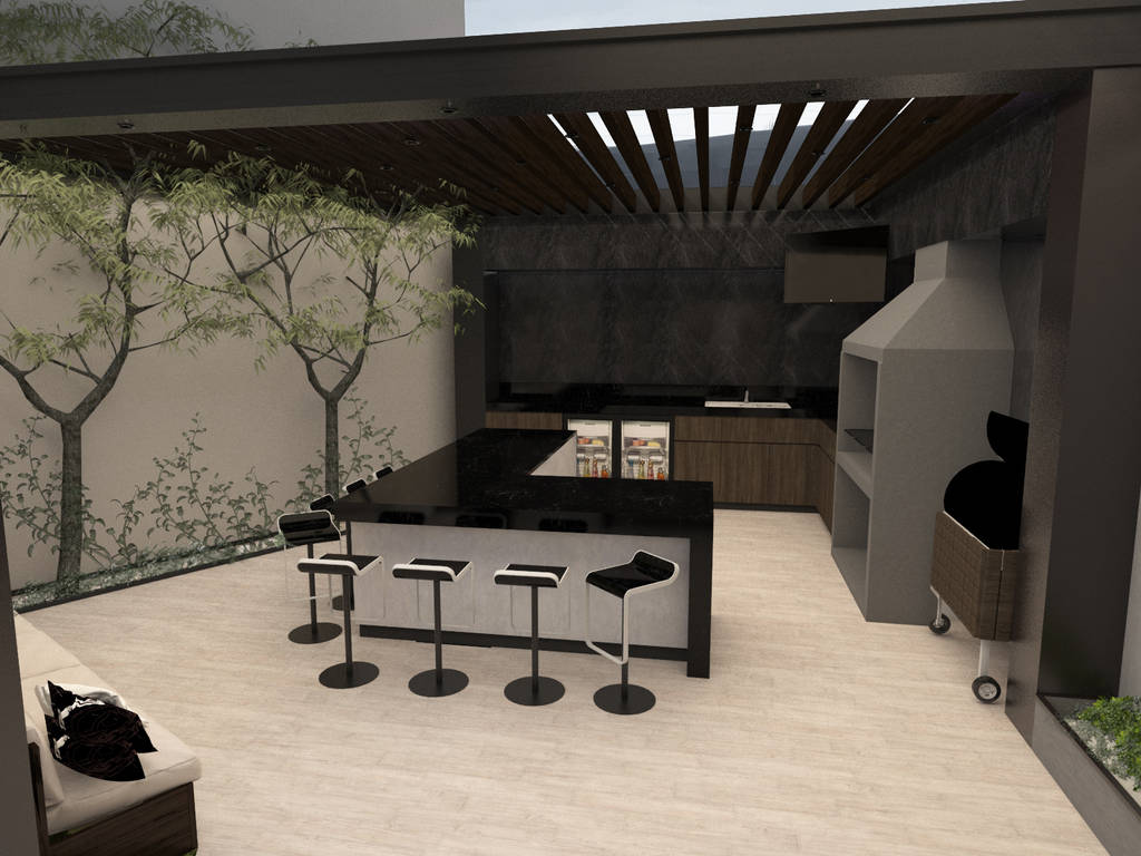 Bar en terraza exterior después | homify