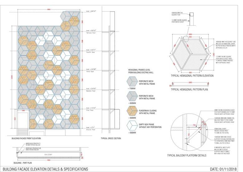 Facade elevation—detailed drawing | homify