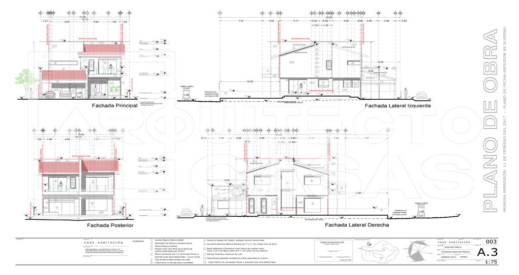 Plano fachadas | homify
