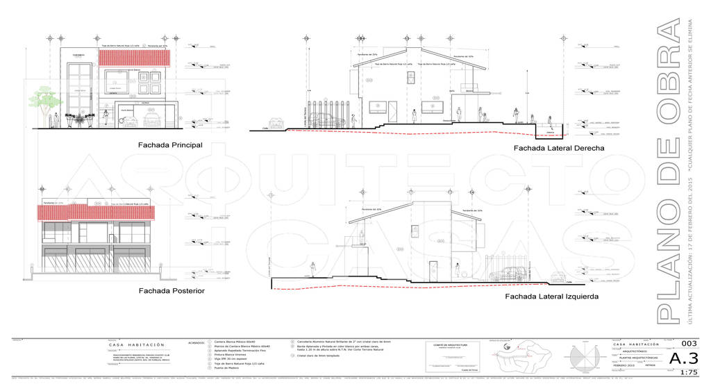 Plano fachadas | homify