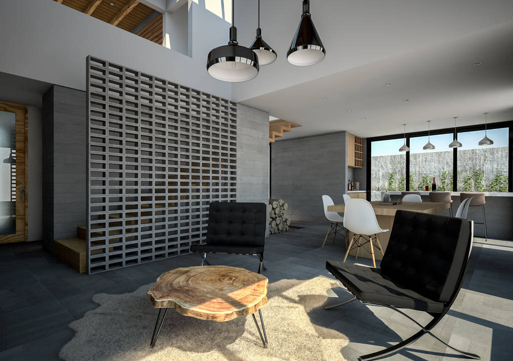 Area común casa l32 / st.cosme estudio / metepec mexico | homify