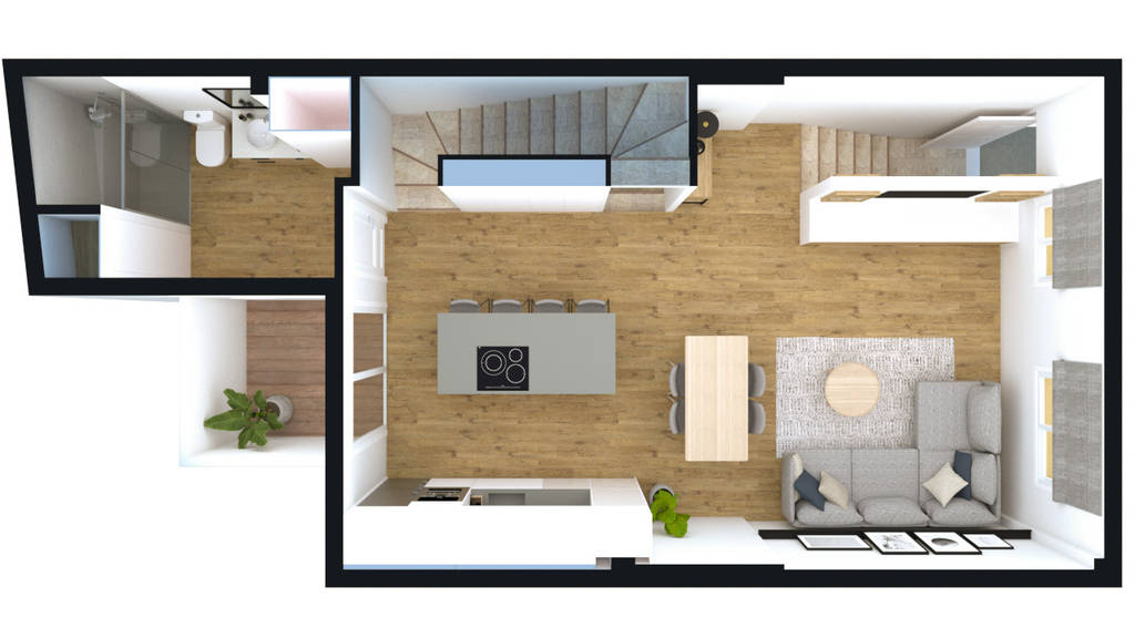 Infografía_distribución en planta | homify