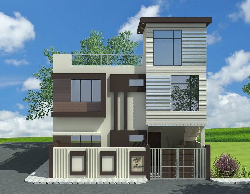 Modern duplex house plan in 30x40 sq ft plot size | homify