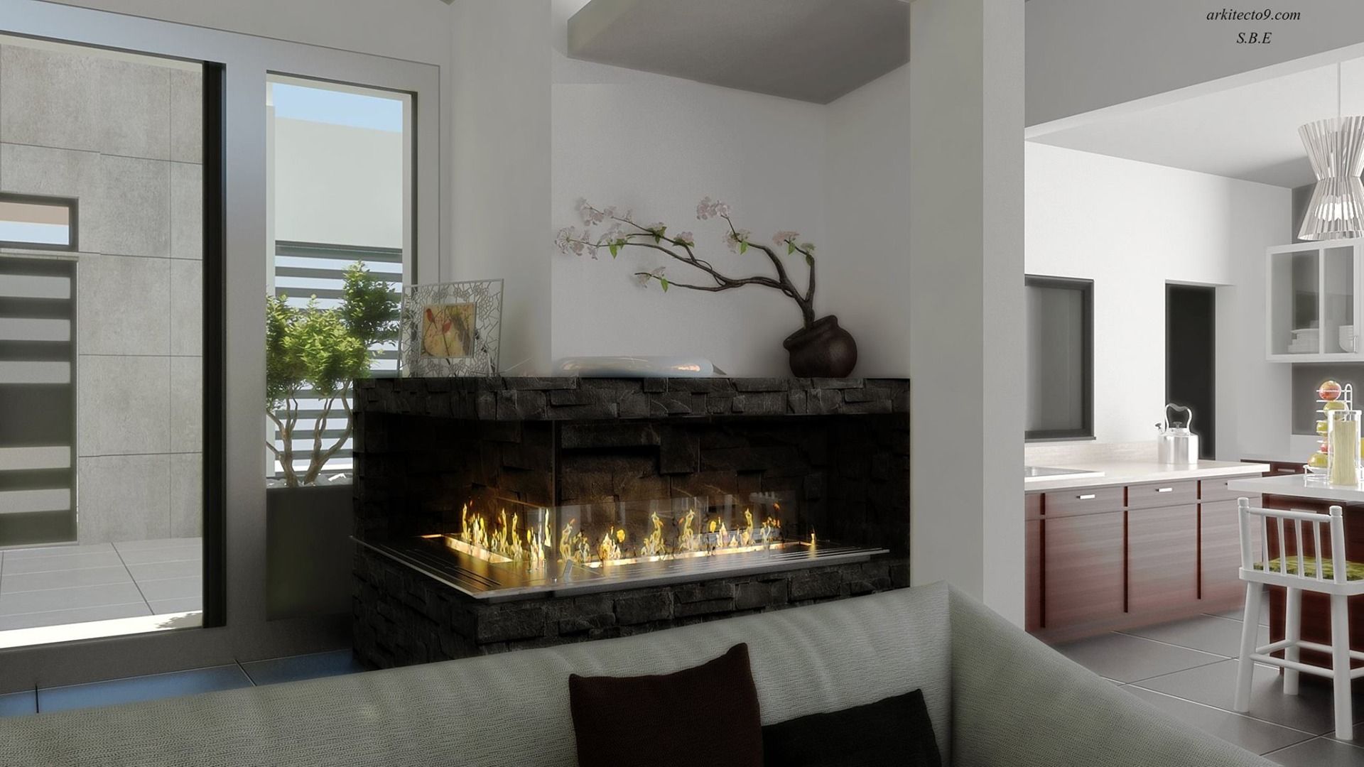 Chimeneas modernas en casa: información y diseños | homify