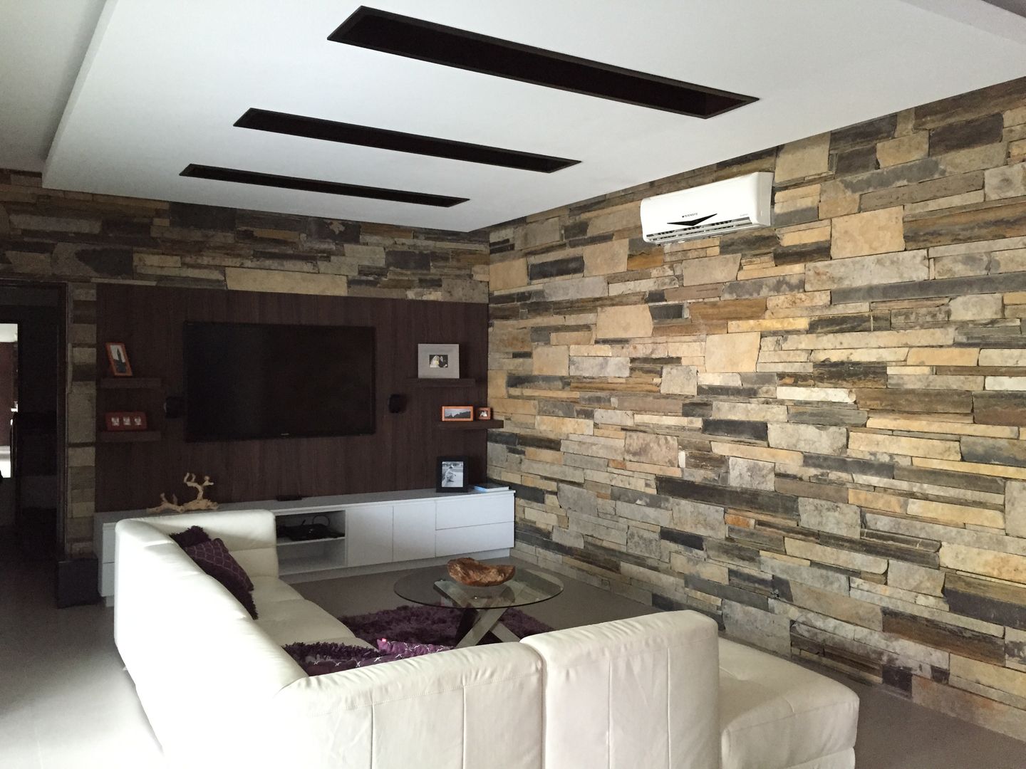 12 Ideas para revestir las paredes de la sala con piedra | homify