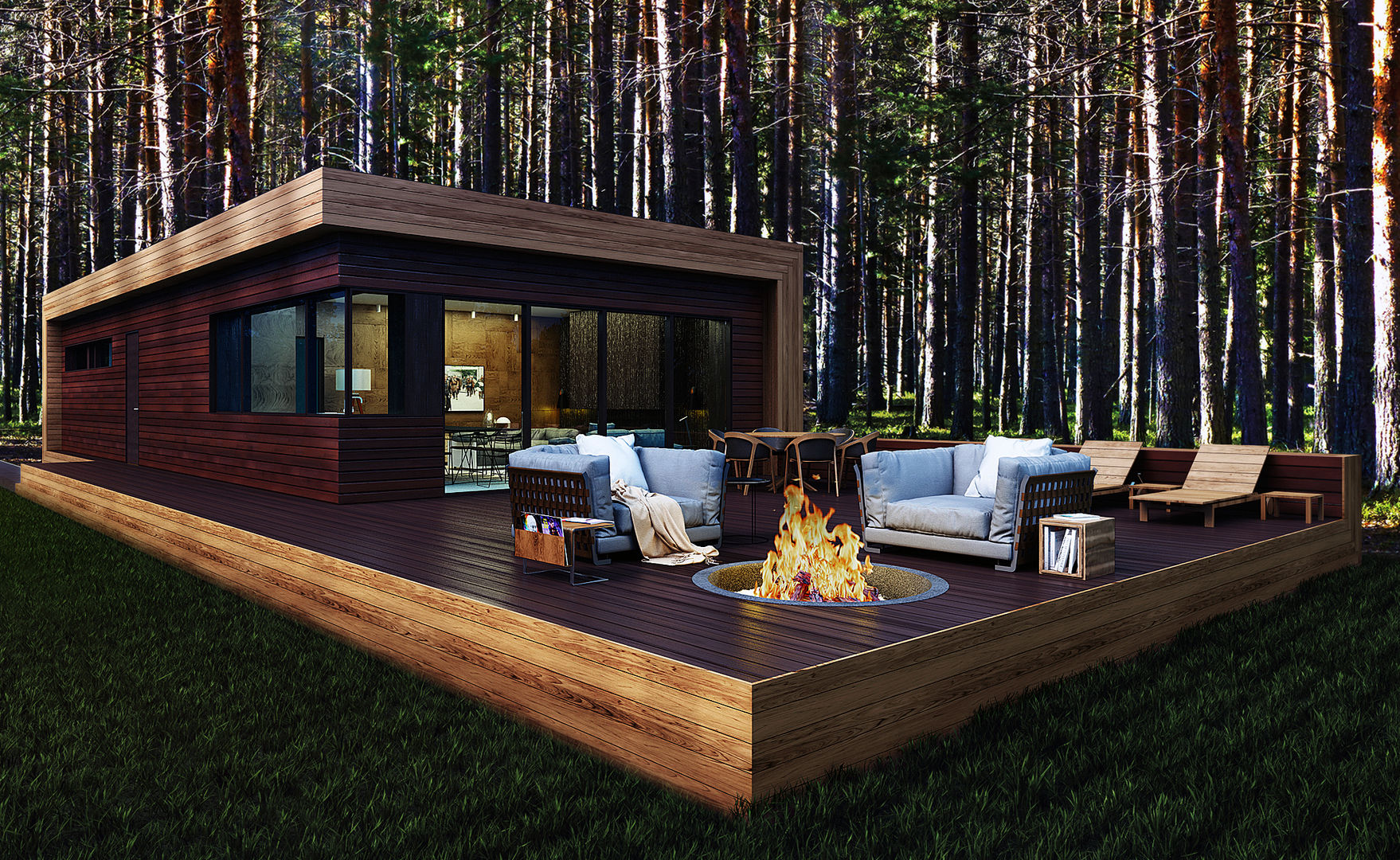 A modern wooden cabin in the woods | homify