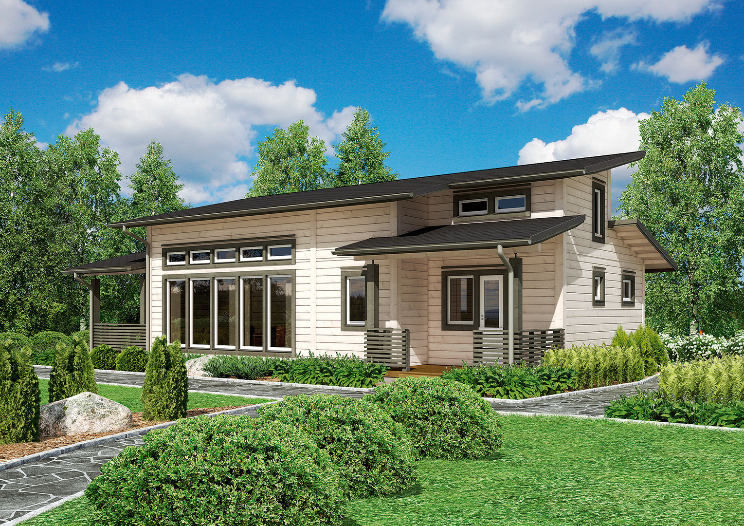 10 simple homes surrounded by greenery | homify