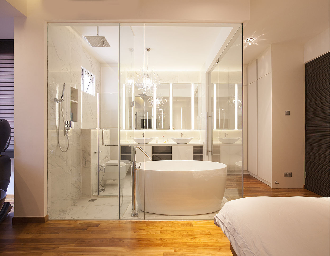 7 smart ideas to divide your bathroom’s wet- and dry zones | homify