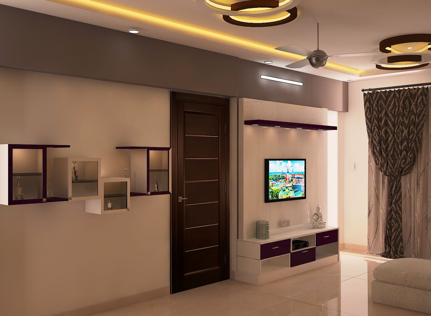 Coordinated and Modern Design Concepts for a Two-bedroom Home in ...