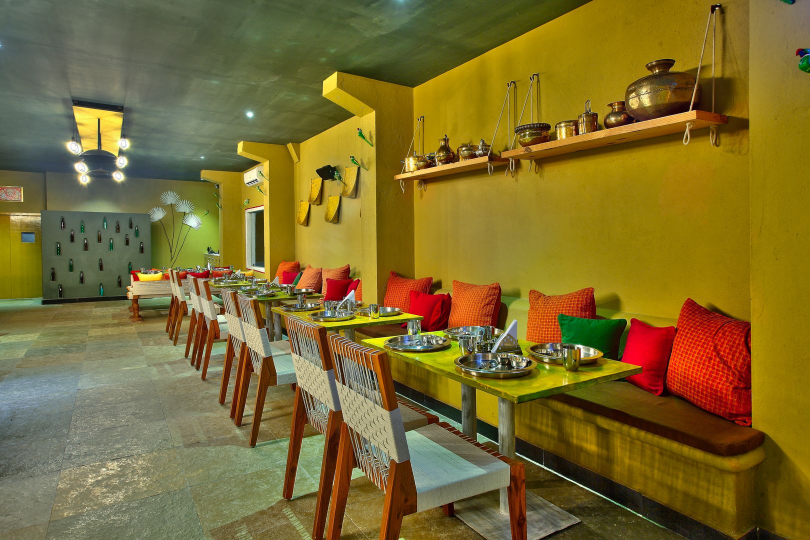 Rustic-themed Interior Design in this Restaurant in Hyderabad | homify