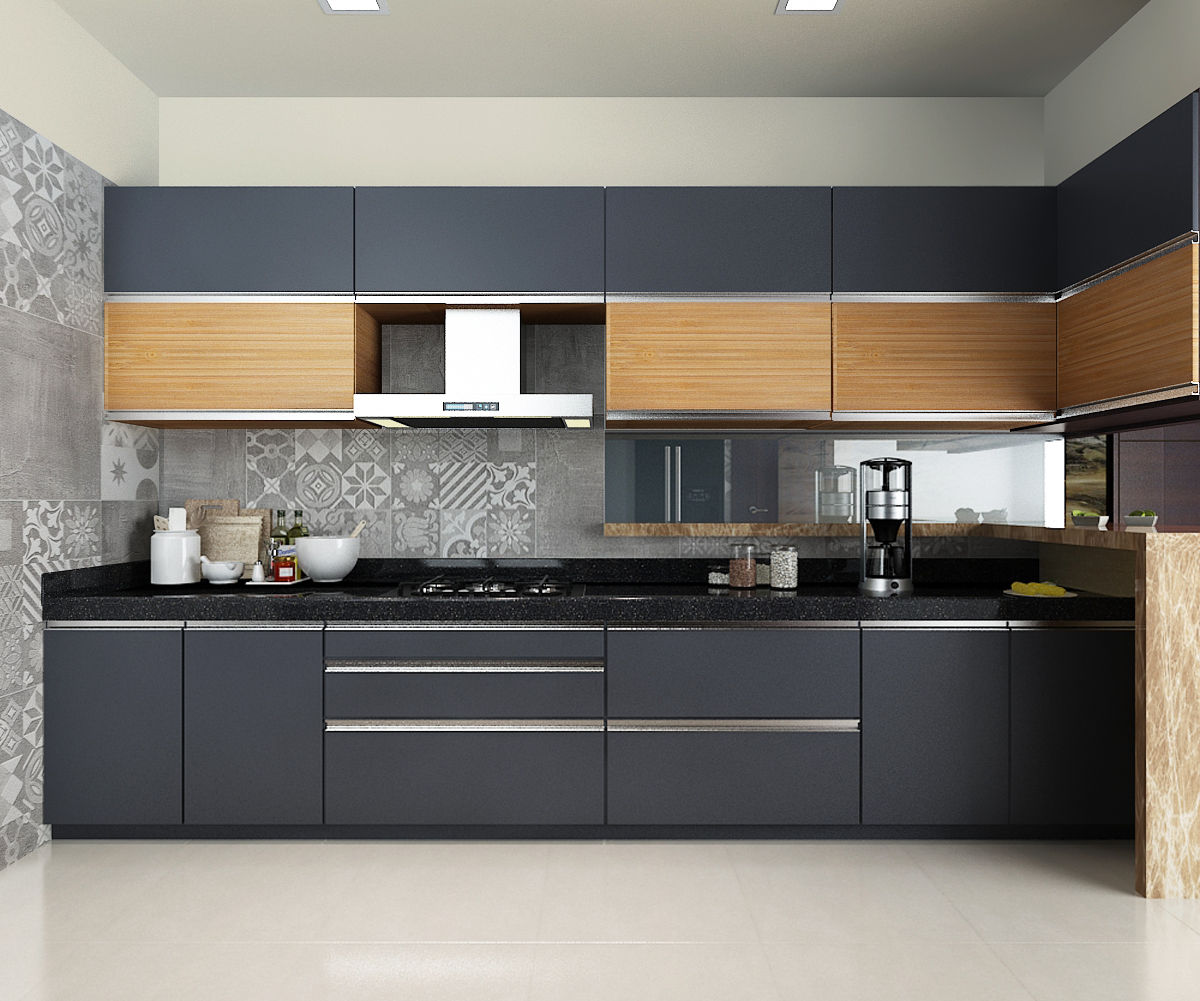What type of materials are used for wall claddings in kitchens? | homify