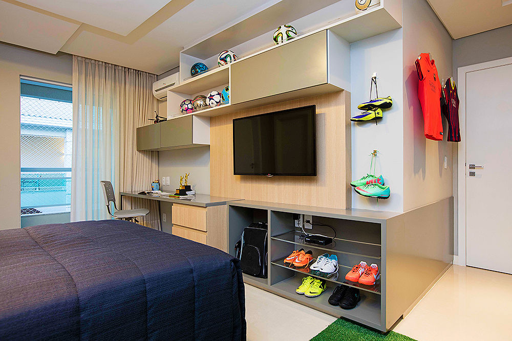 Escolhendo painel de tv para o quarto: 15 projetos inspiradores | homify