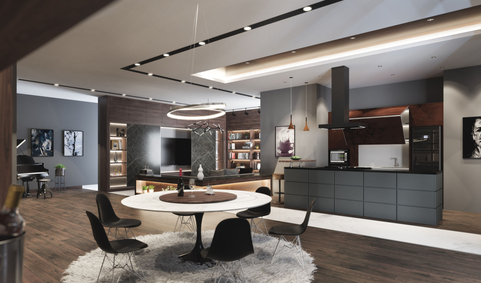 12 ideas of Indian kitchens with open dining plan | homify