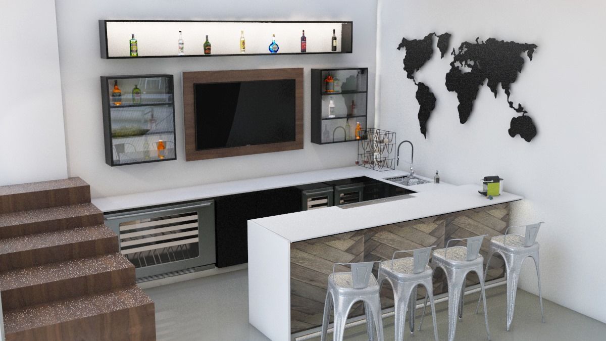 15 diseños de minibares que se adaptan a todos los espacios | homify