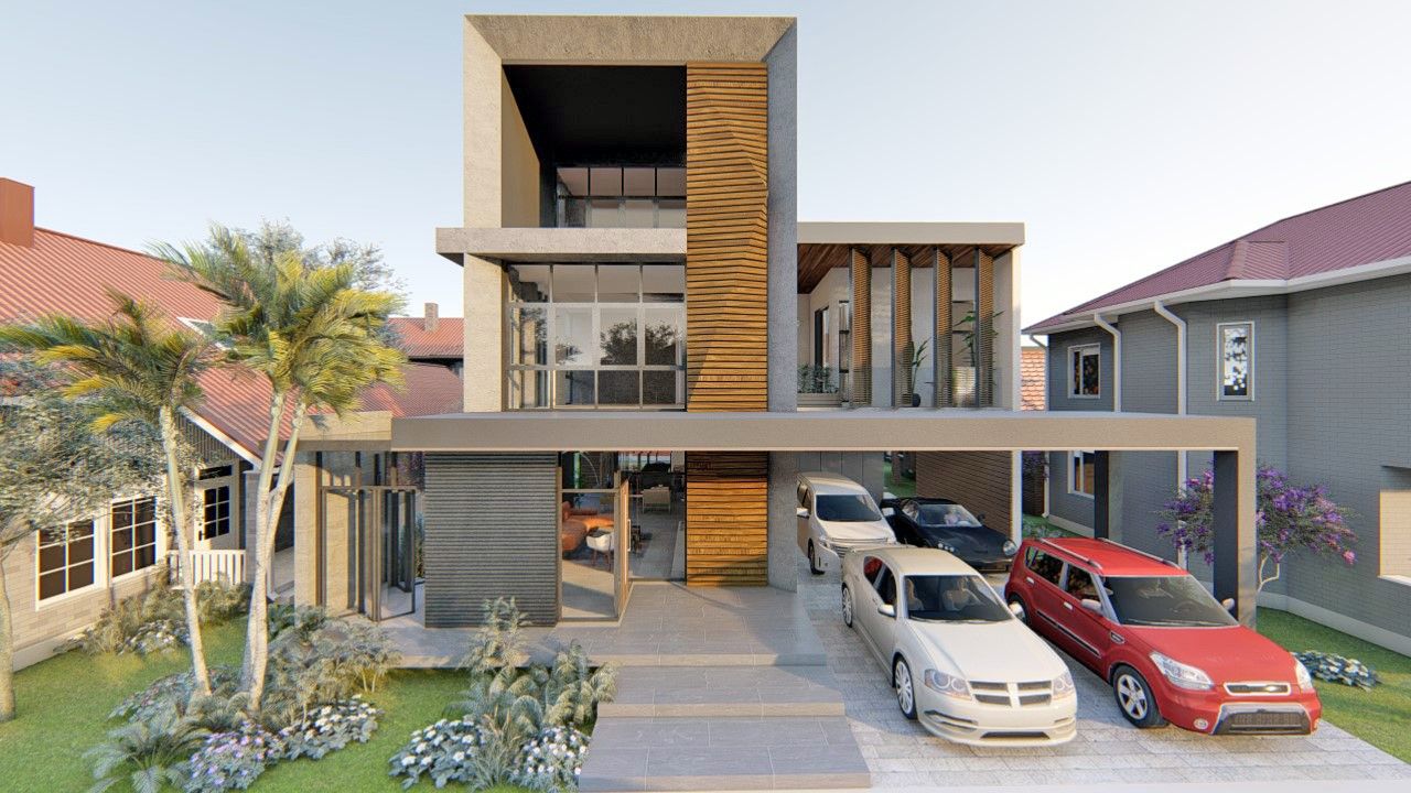Modern 3-Storey Residence with Roof Deck | homify