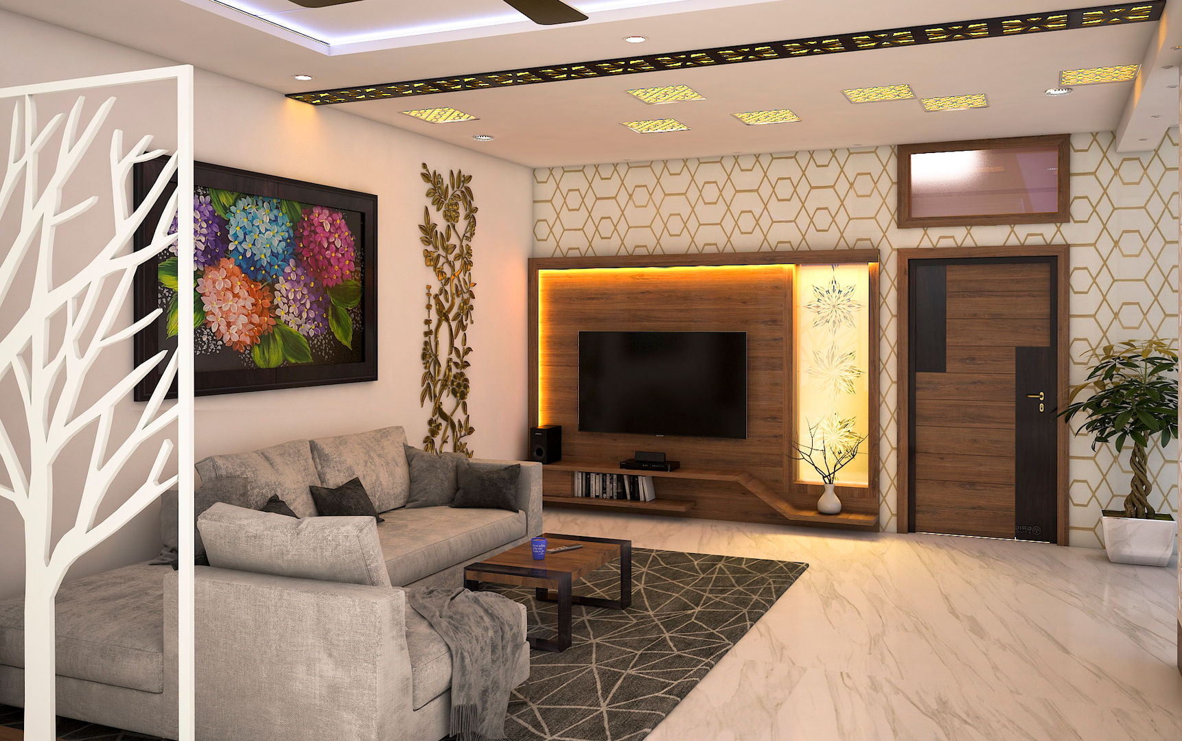 Stunning interior design ideas from a two-bedroom home in Hyderabad ...
