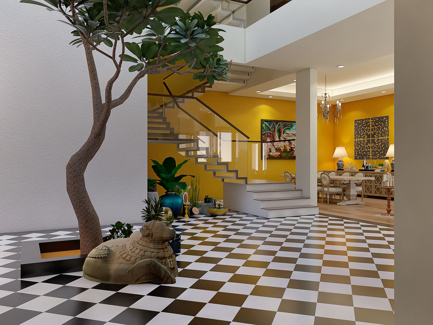 Perfect Transitional Design in a Spectacular Home in New Delhi | homify