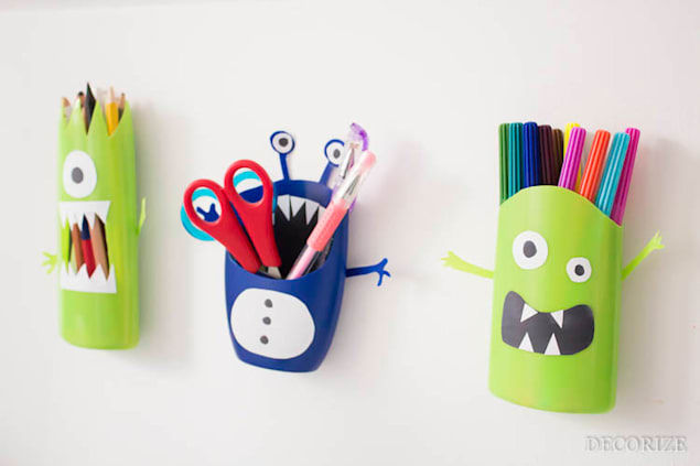 Fun desk monsters to keep the kid's room tidy | homify
