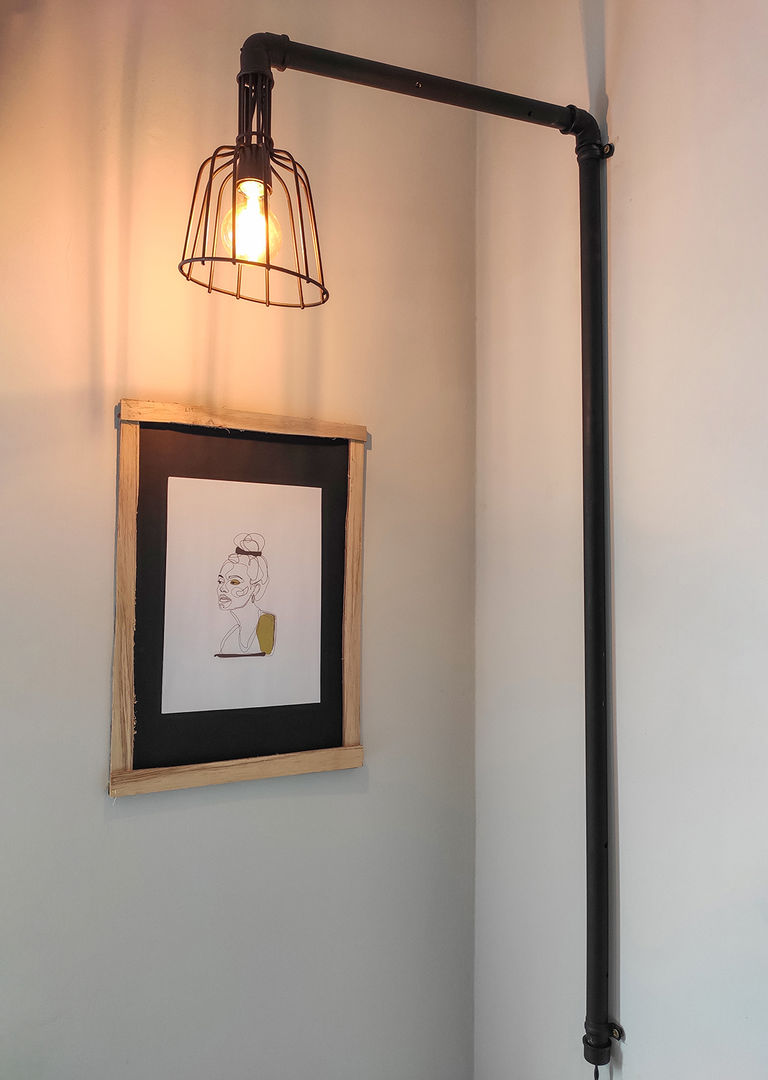 DIY industrial décor ideas: How to make a homemade pipe light fixture ...