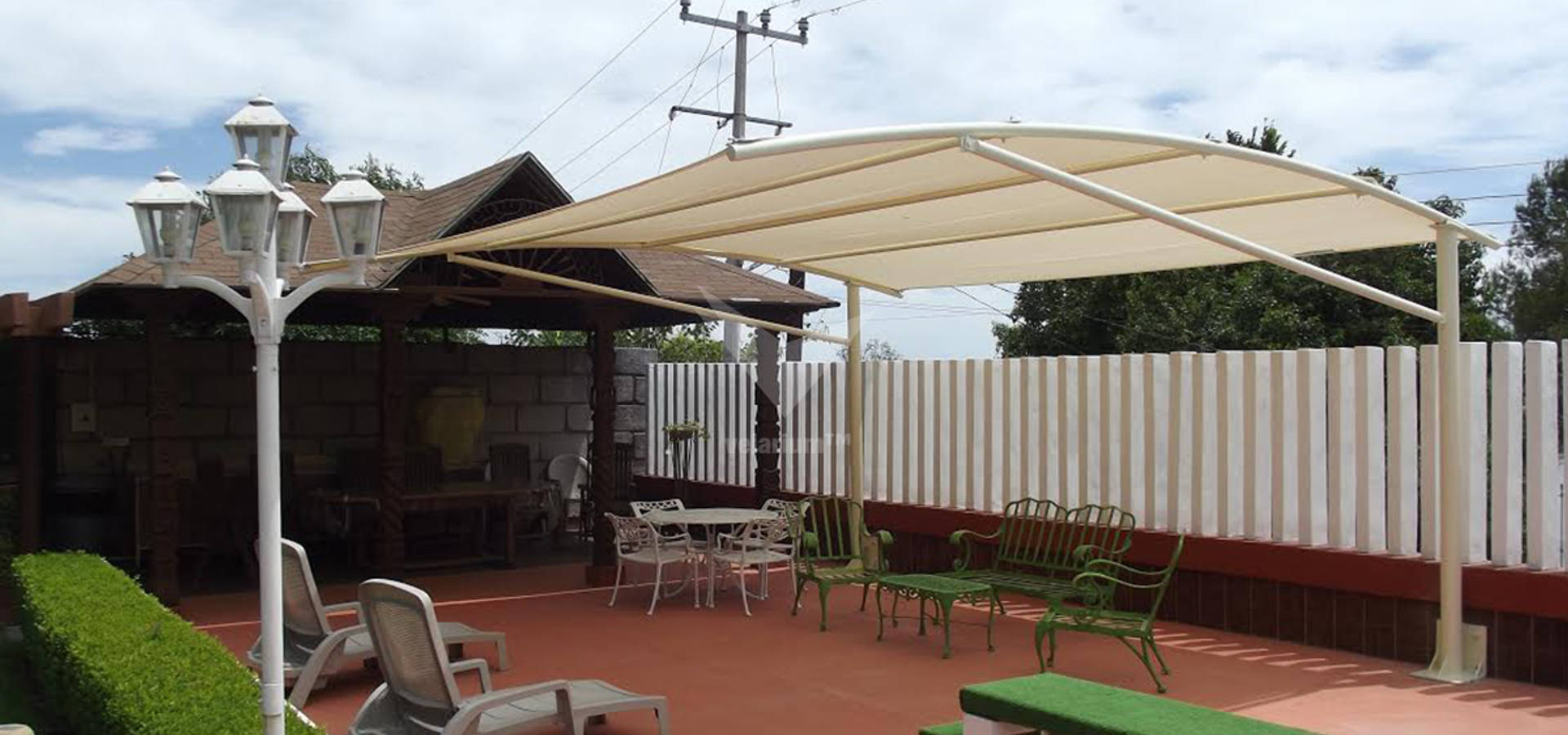 Velarium Shadeports: Techos y desagües de techo en San Pedro Garza ...