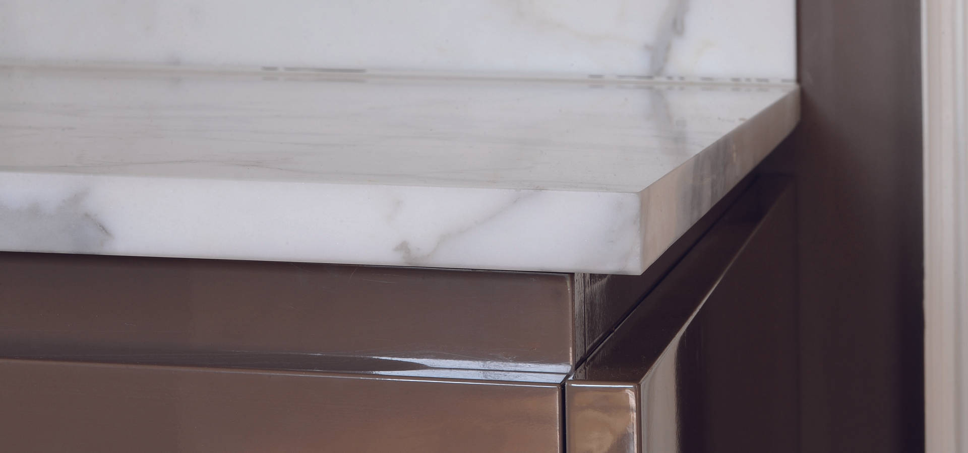 Marble Wetroom and Kitchen Island - Dinder House, Somerset | homify