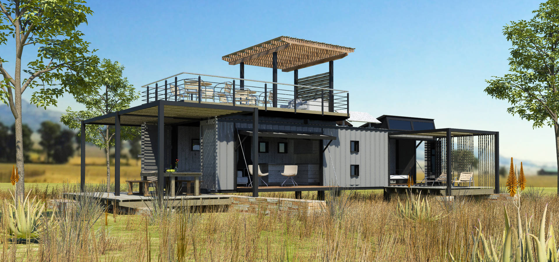 Steel portal framed House by Edge Design Studio Architects | homify