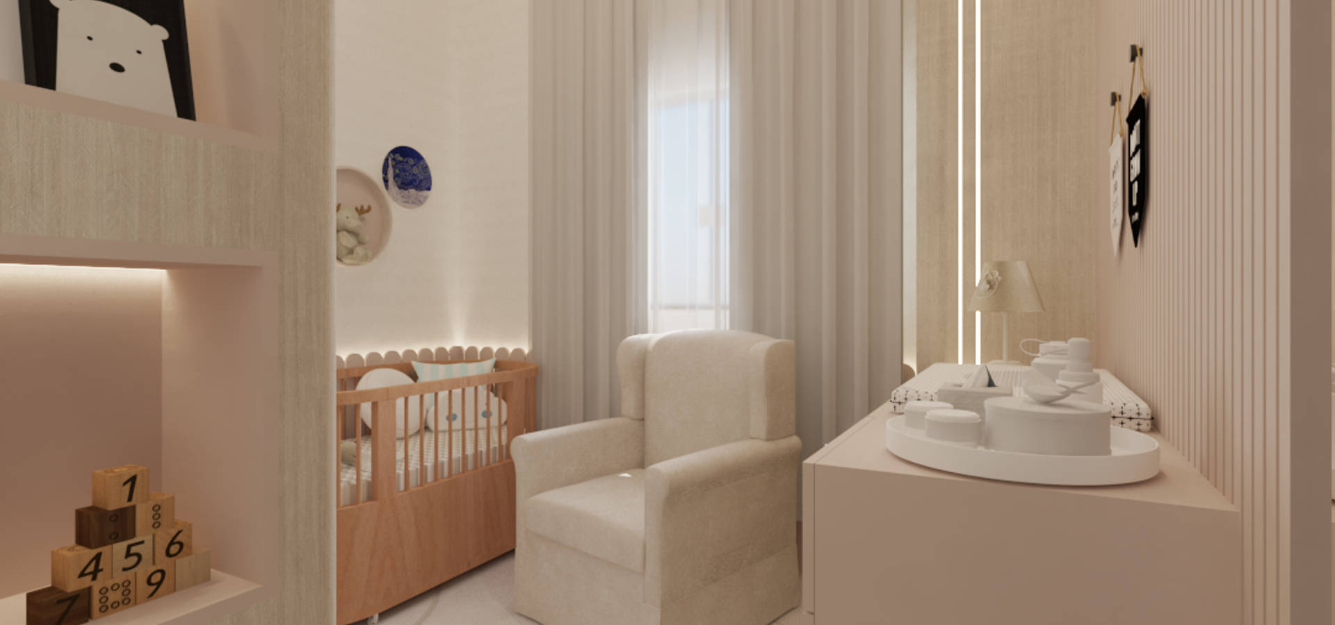 Projeto de Interiores - Quarto de bebê | homify