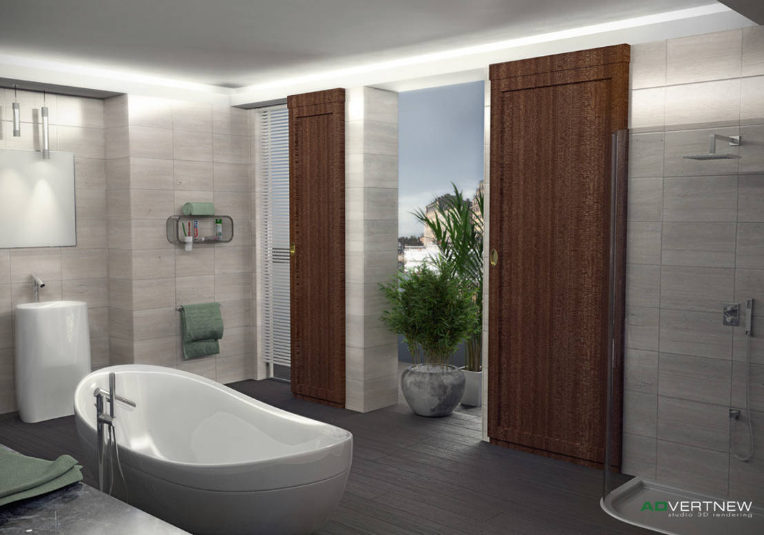 3D Render ARREDO INTERNI ED ESTERNI DI VILLA SINGOLA | homify