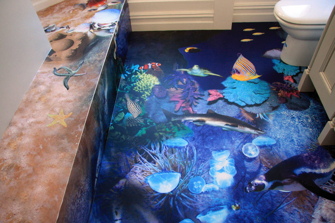 Bespoke Vinyl Flooring - Sea life Designs | homify