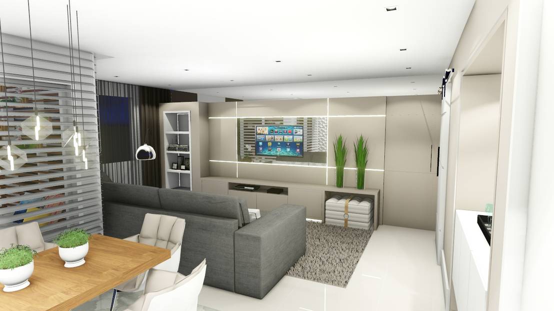 Apartamento compacto, moderno e clean | homify