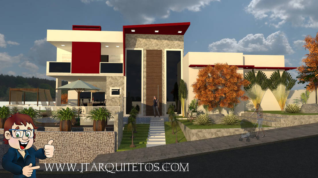 Projeto Residencial Térreo de 03 pavimentos. | homify