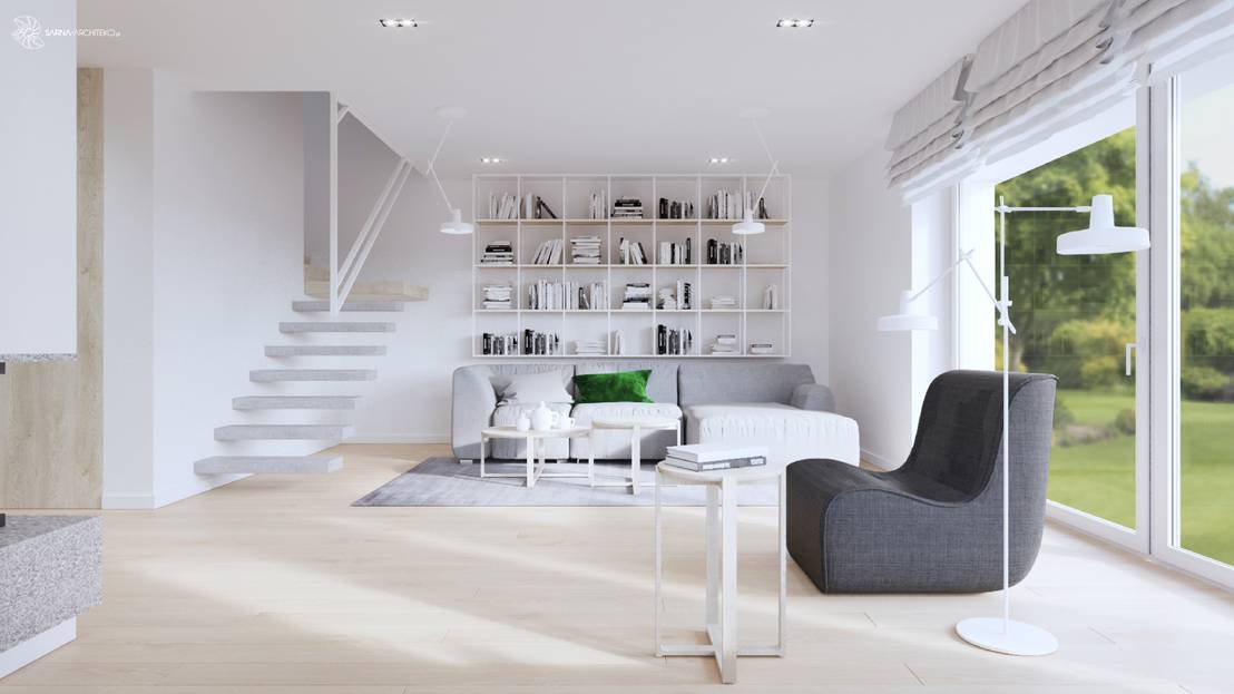 White and bright house interior. Jasne wnętrze domu :) | homify