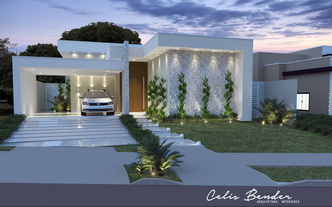 Fachada clean em condomínio | homify