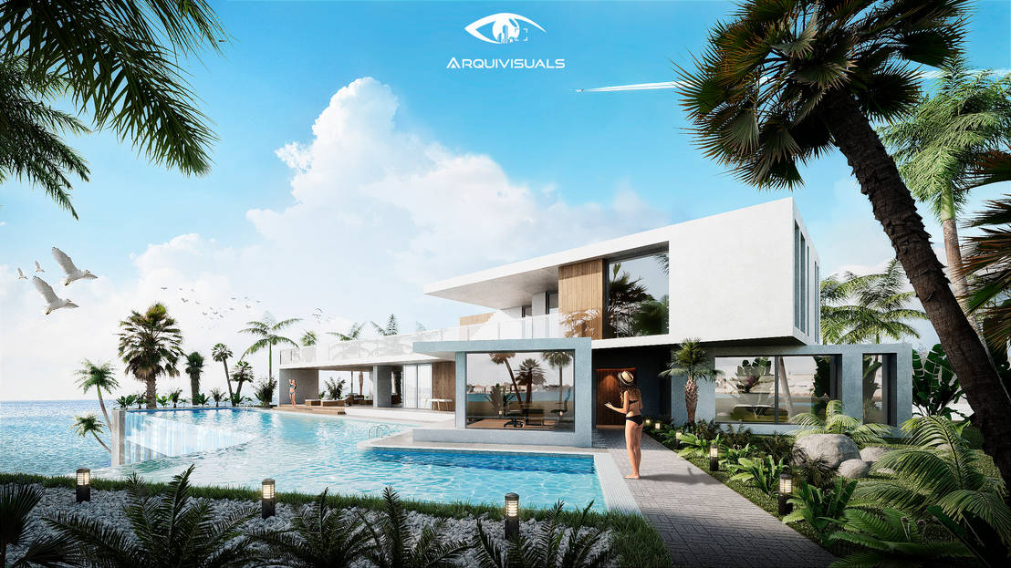 Modern Beach House Stone