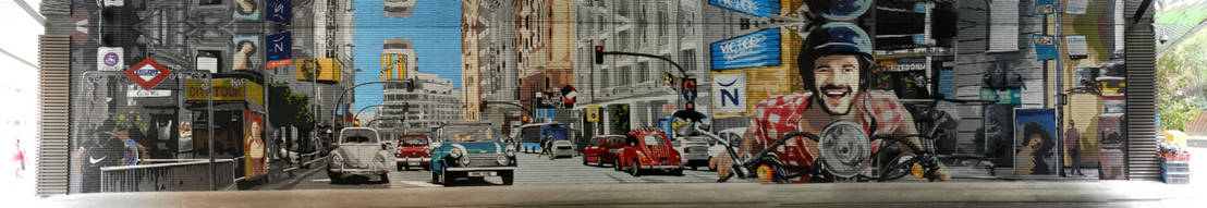 "La Gran viDa" - Mural XXL para NOVOTEL Madrid Center | homify