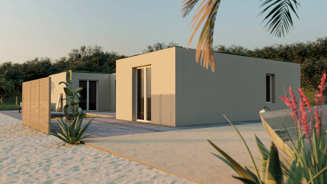 Render 3D Villa Esterno | homify