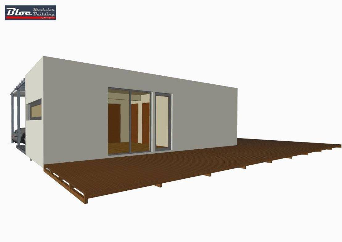 Casas modulares - Modelo BLOC Linea T2 - 54 m2 | homify