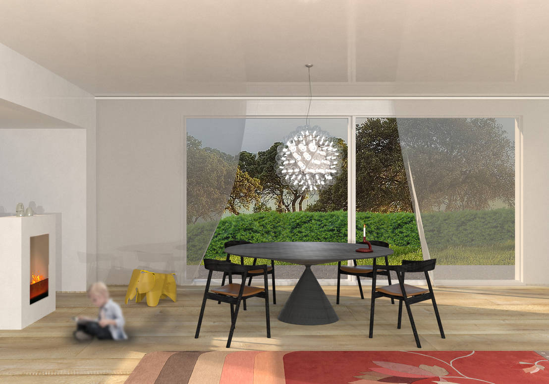 Progetto visivo zona Pranzo, Mari | homify