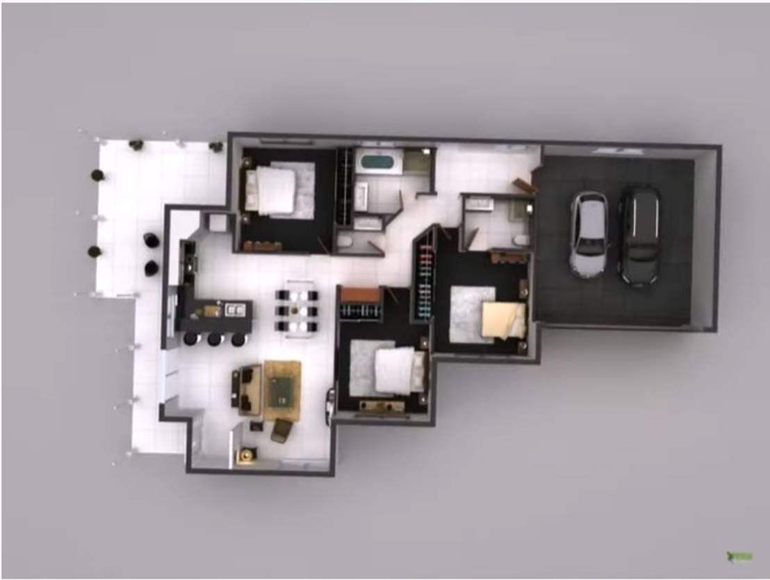 Interactive 3D Floor Plan, 360 Virtual Tours for Home Interior Plan Chicago, Illinois | homify