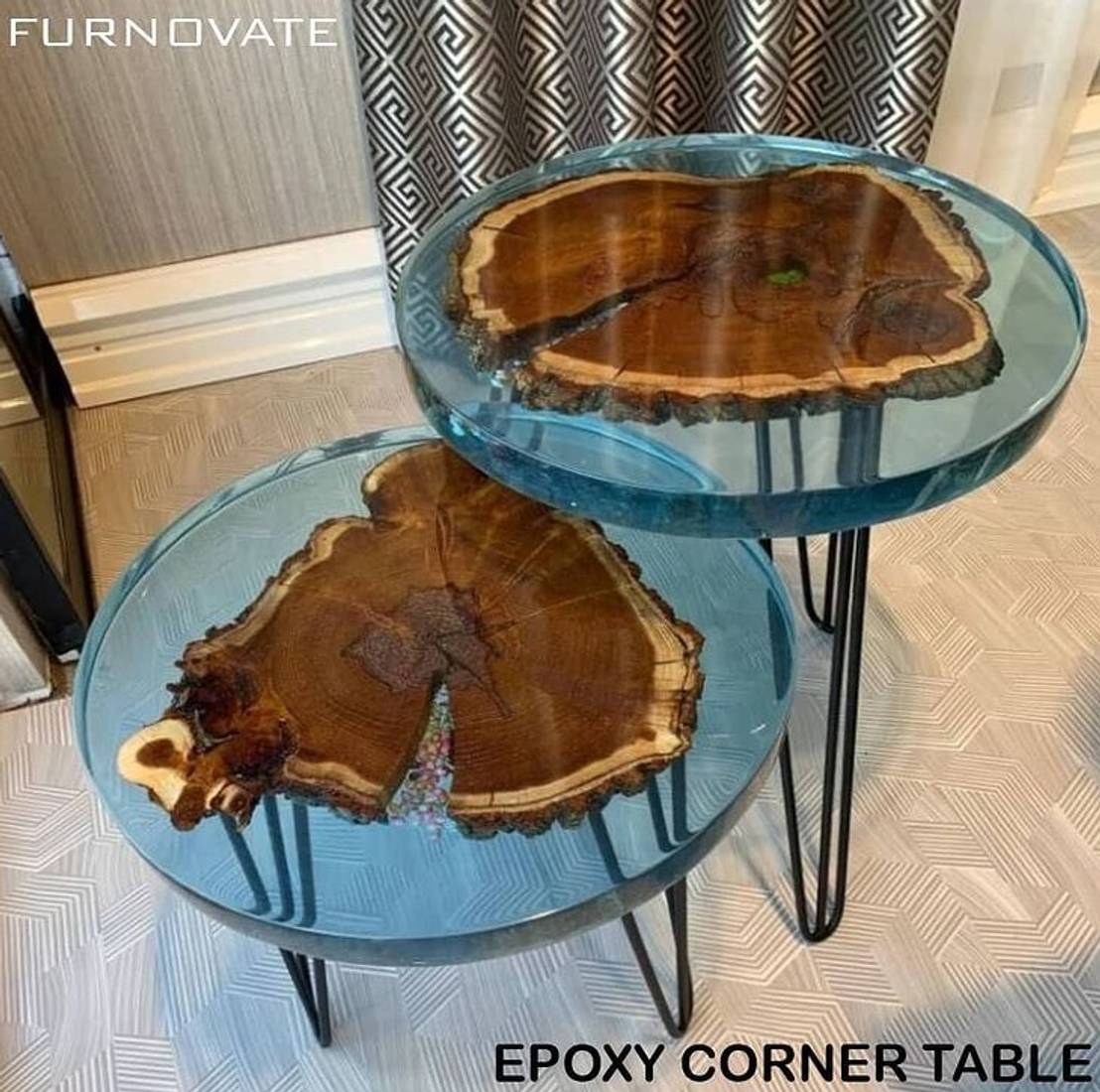 Epoxy corner tables | homify