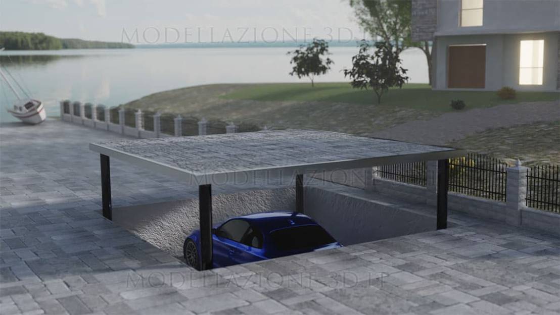 Parcheggio interrato con elevatore auto per casa privata | homify
